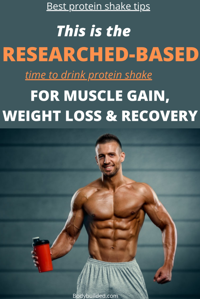 When should I have my protein shake before or after workout?